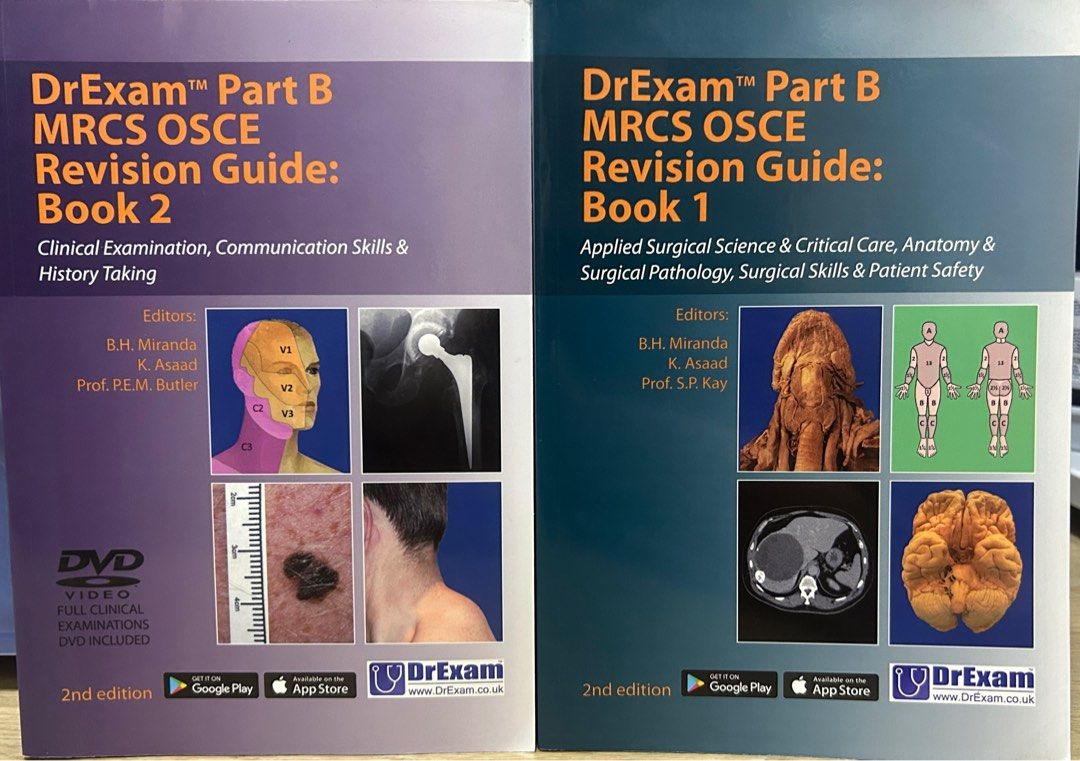 DrExam Part B MRCS OSCE Revision Guide Book 1 and 2, 2nd Edition ...