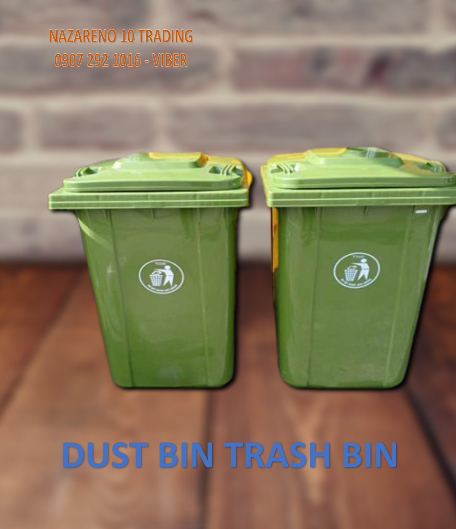 Dust bin Trash bin w/wheels 820, Furniture & Home Living, Cleaning ...