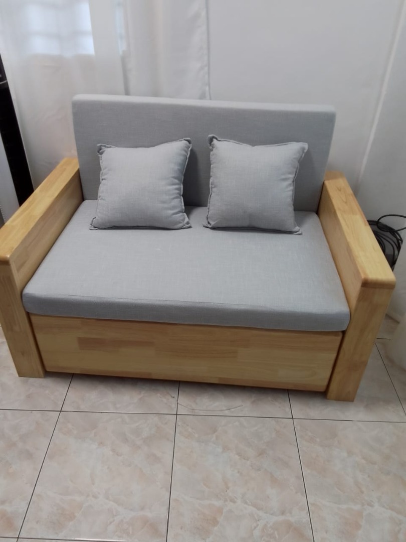 Extendable Sofa bed, Furniture & Home Living, Furniture, Sofas on Carousell