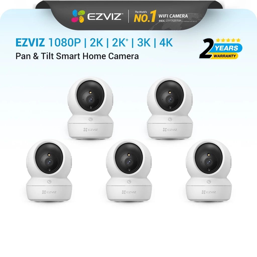 EZVIZ H6c Pro 2MP 3MP 4MP 5MP Indoor WiFi Pan Tilt Camera Smart Home ...