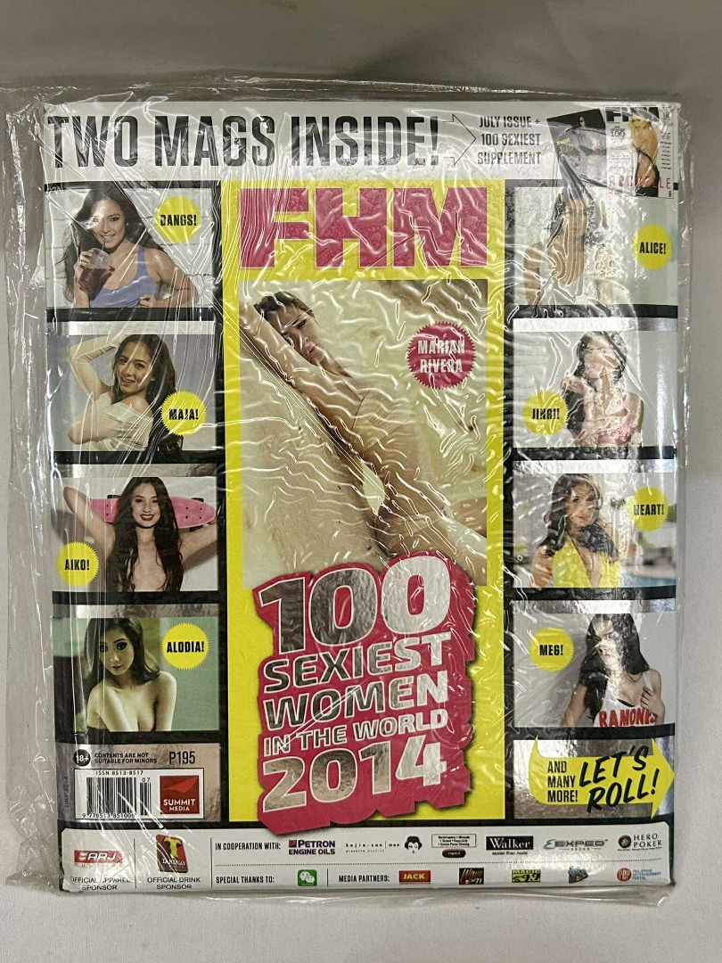 FHM Marian Rivera 100 Sexiest Women 2013 & 2014 Magazines Brand New ...
