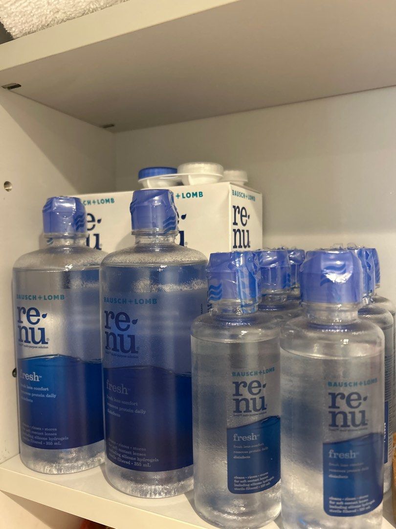 GET 355ml FREE 120ml Renu Fresh Contact Lens Solution, Beauty ...