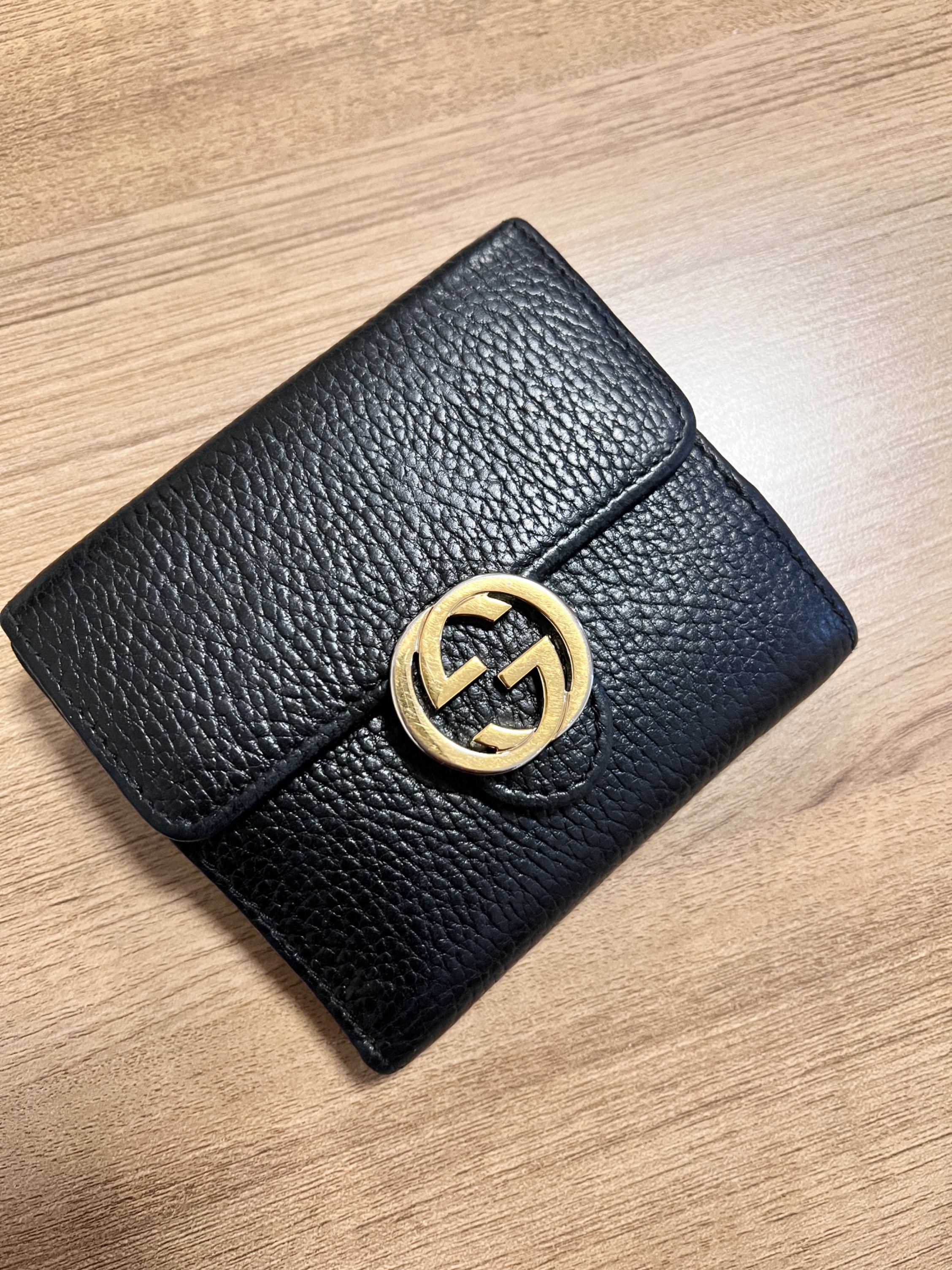 Gucci Interlock GG Bifold Leather Wallet, Luxury, Bags & Wallets on ...