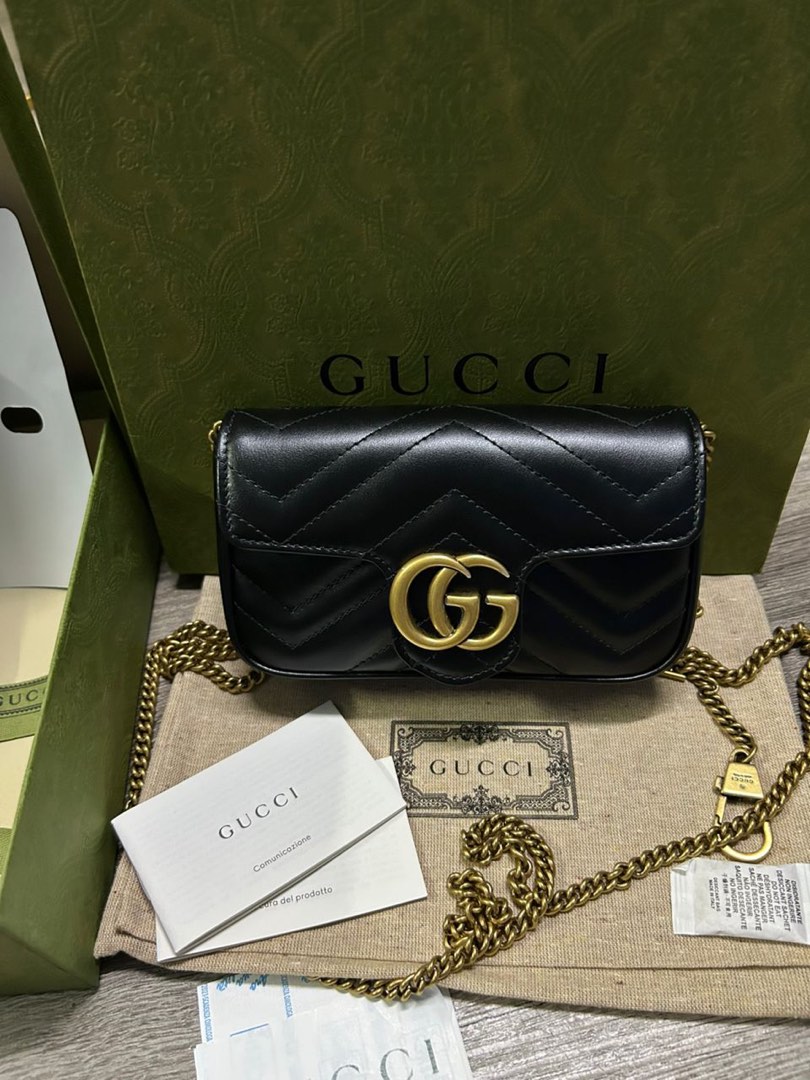 Gucci supermini With Card Holder (Combo), Luxury, Bags & Wallets on ...