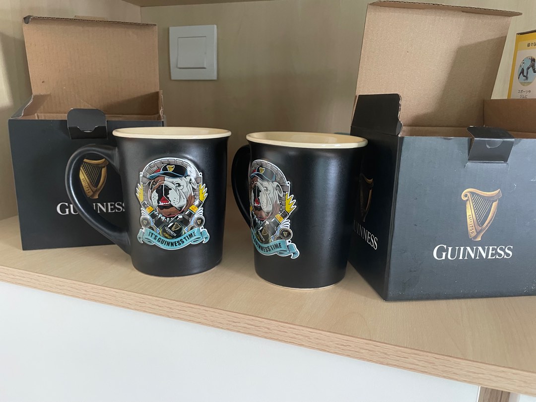 Guinness Ceramic Beer Mug Cup, Furniture & Home Living, Kitchenware ...