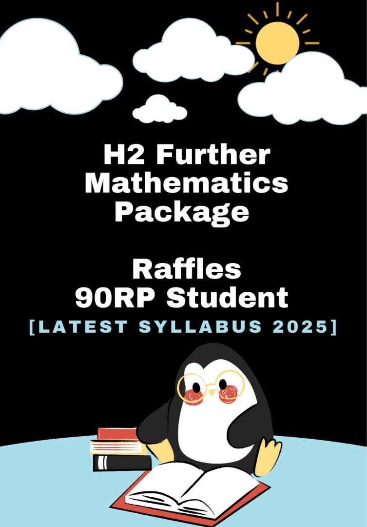 H2 Further Mathematics l 90RP A LEVEL NOTES Raffles Student Distinction ...