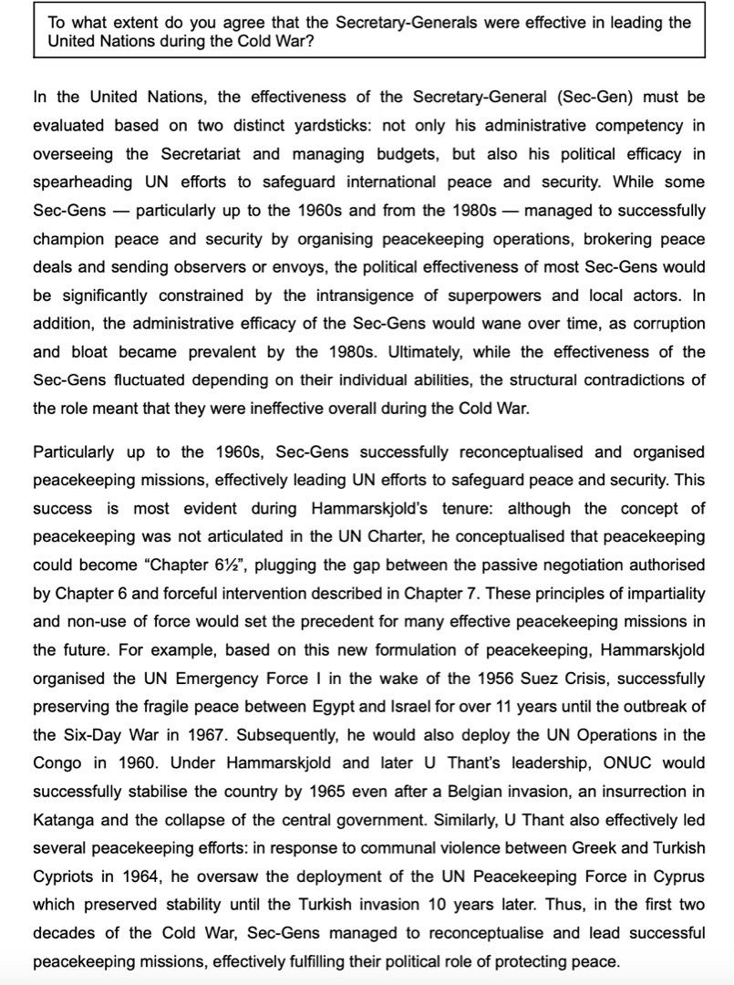 H2 History l 90RP A LEVEL NOTES Raffles Student Distinction H2 History ...