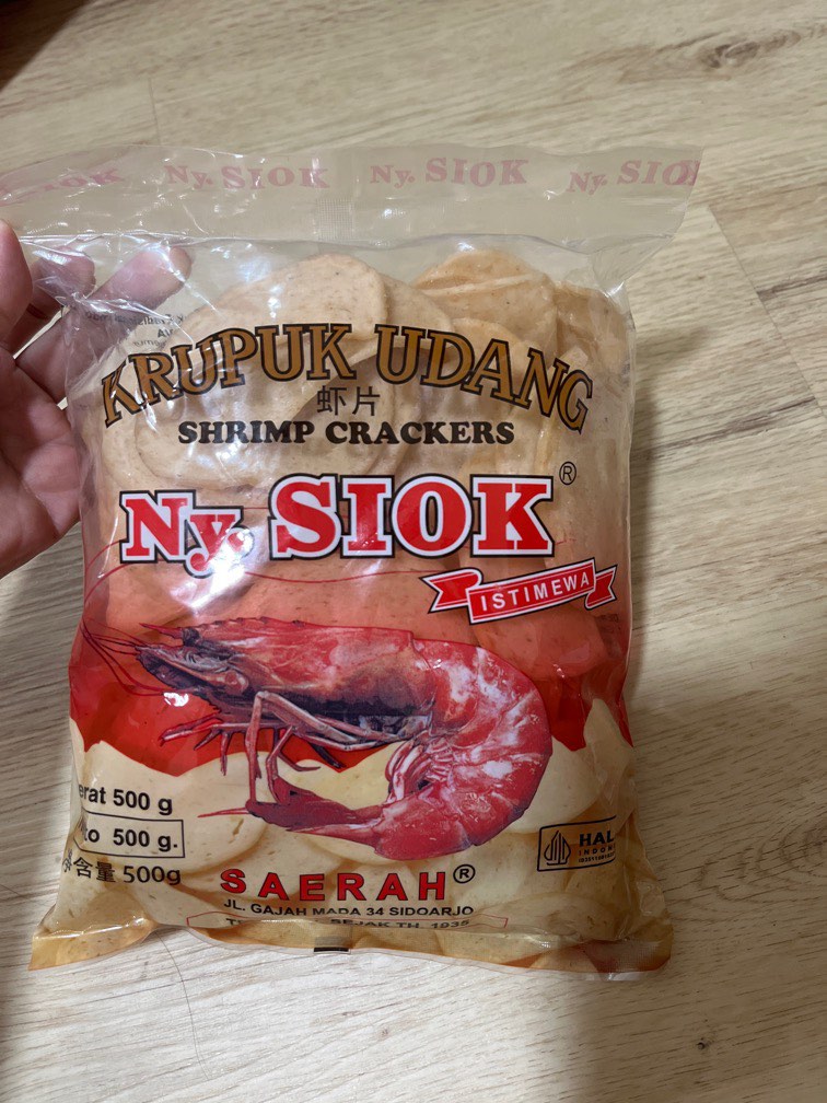 (HALAL) Shrimp Crackers 500gr, Food & Drinks, Local Eats on Carousell