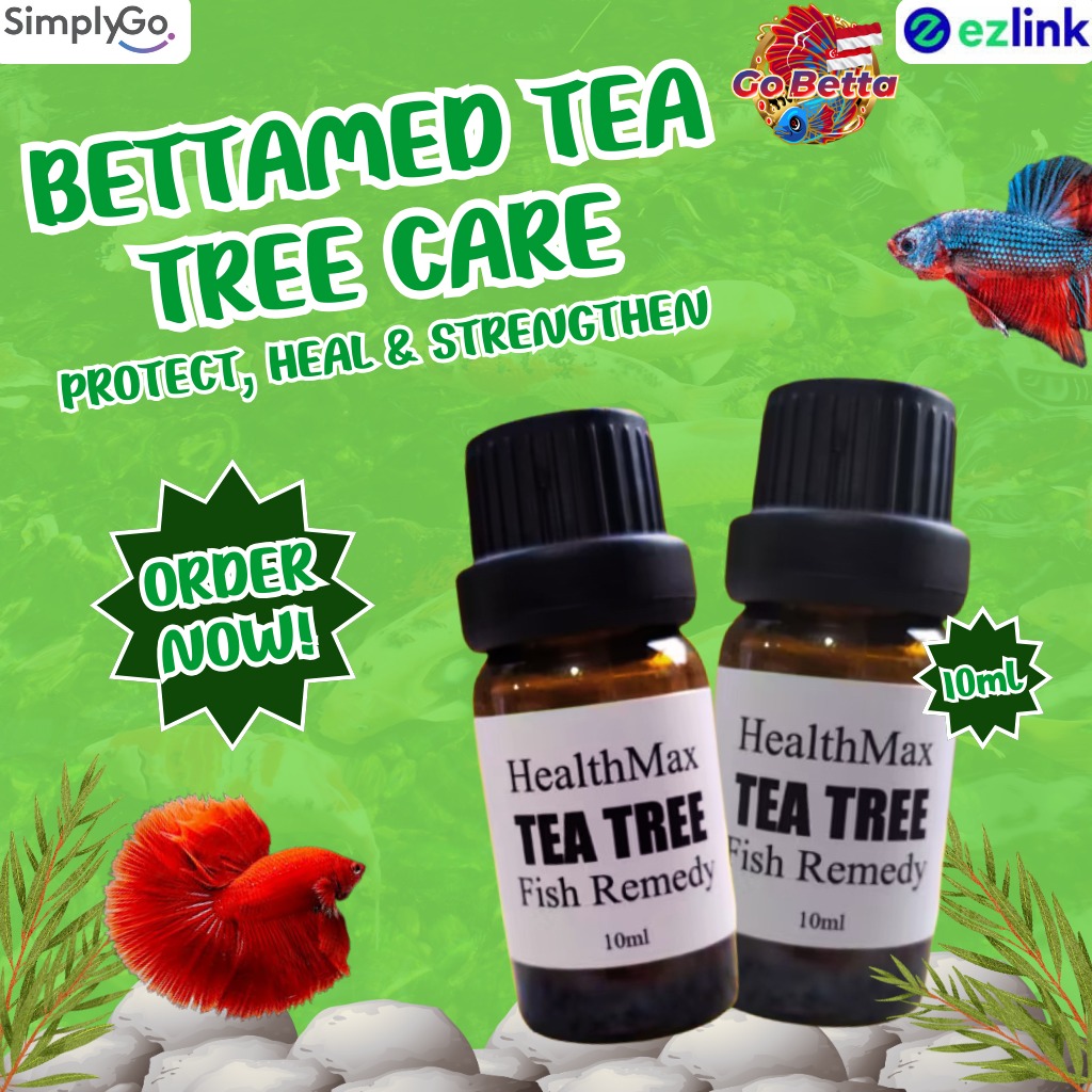 HealthMax TEA TREE Fish Remedy 10ml - Perfect for Betta Enthusiasts ...