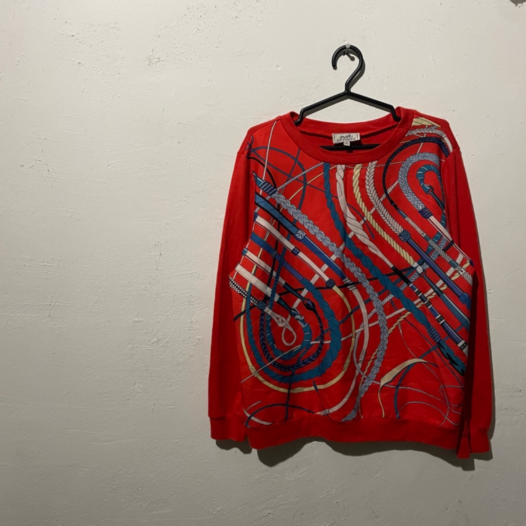 Hermes Silk Knit Sweater, Luxury, Apparel on Carousell