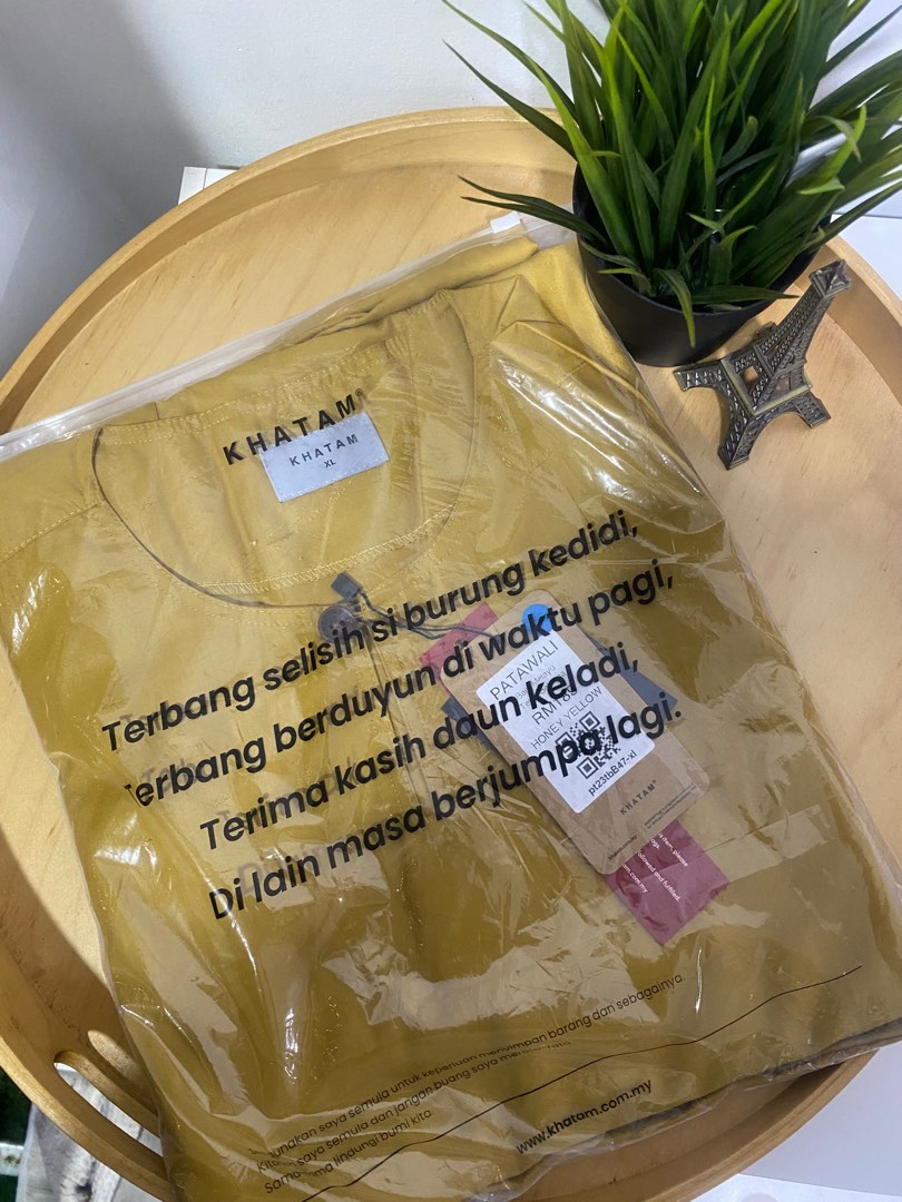 HONEY YELLOW - PATAWALI CLASSIC FIT BAJU MELAYU TELUK BELANGA, Men's ...