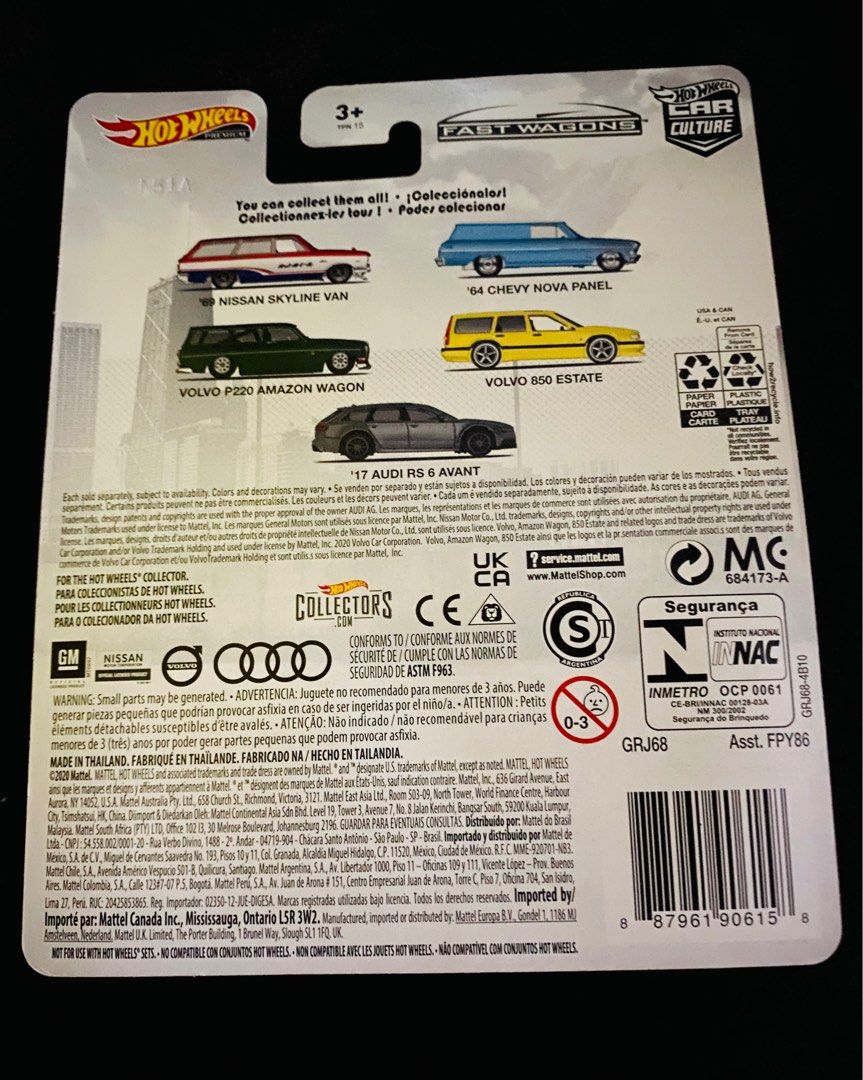 Hot Wheels Fast Wagon Car Culture 69 Nissan Skyline Van, Hobbies & Toys ...