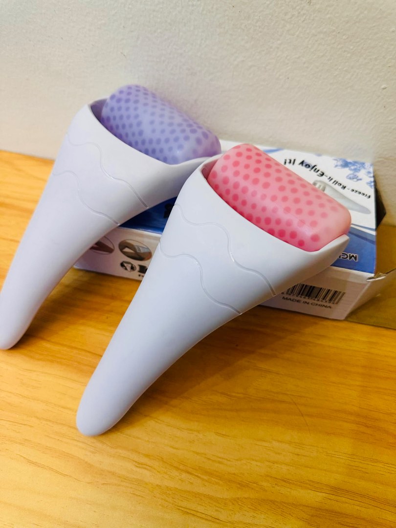 Ice roller faciAl cooling massager, Beauty & Personal Care, Face, Face ...