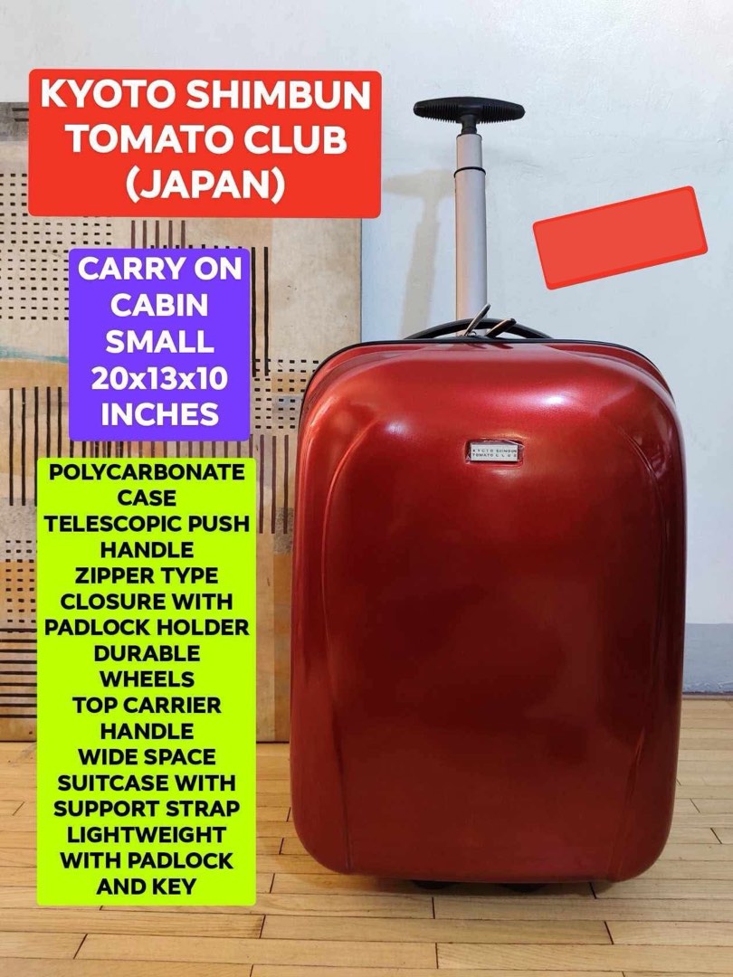 KYOTO SHINBUN (TOMATO CLUB) IMPORTED FROM JAPAN CARRY ON,CABIN,SMALL ...