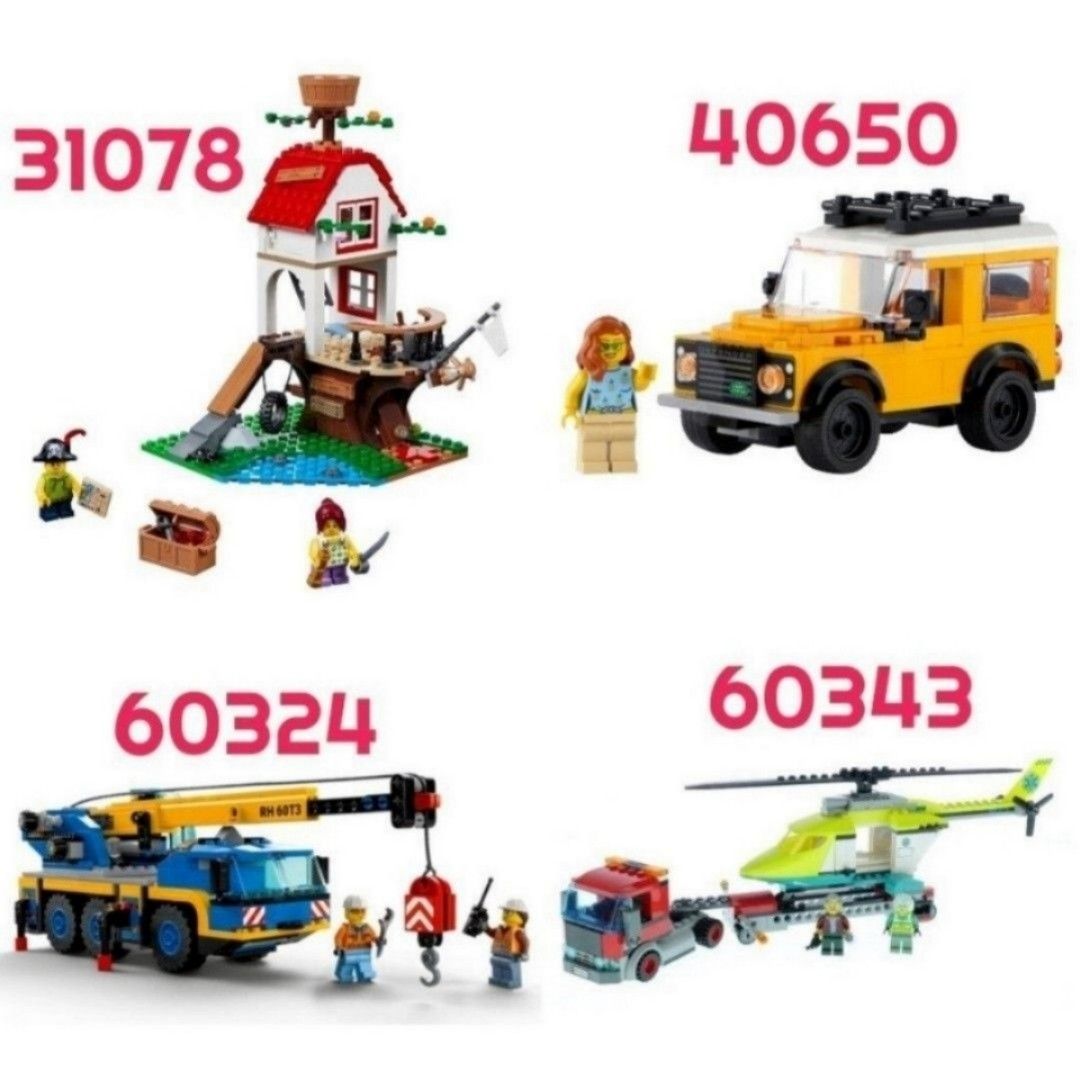 Lego 31078 Creator Treehouse Treasures 40650 Land Rover Classic ...