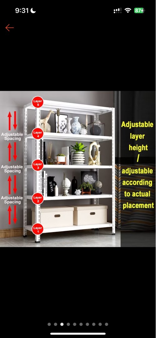 Metal Rack Cabinet, Furniture & Home Living, Home Improvement ...