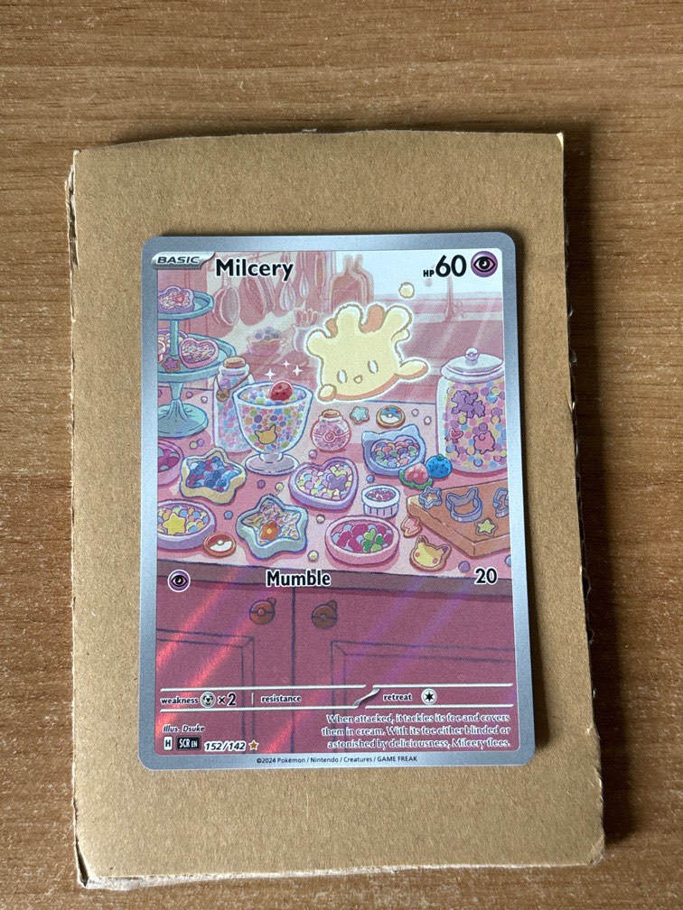 Milcery 152/142 Illustration Rare IR Pokemon TCG Sv07: Stellar Crown ...