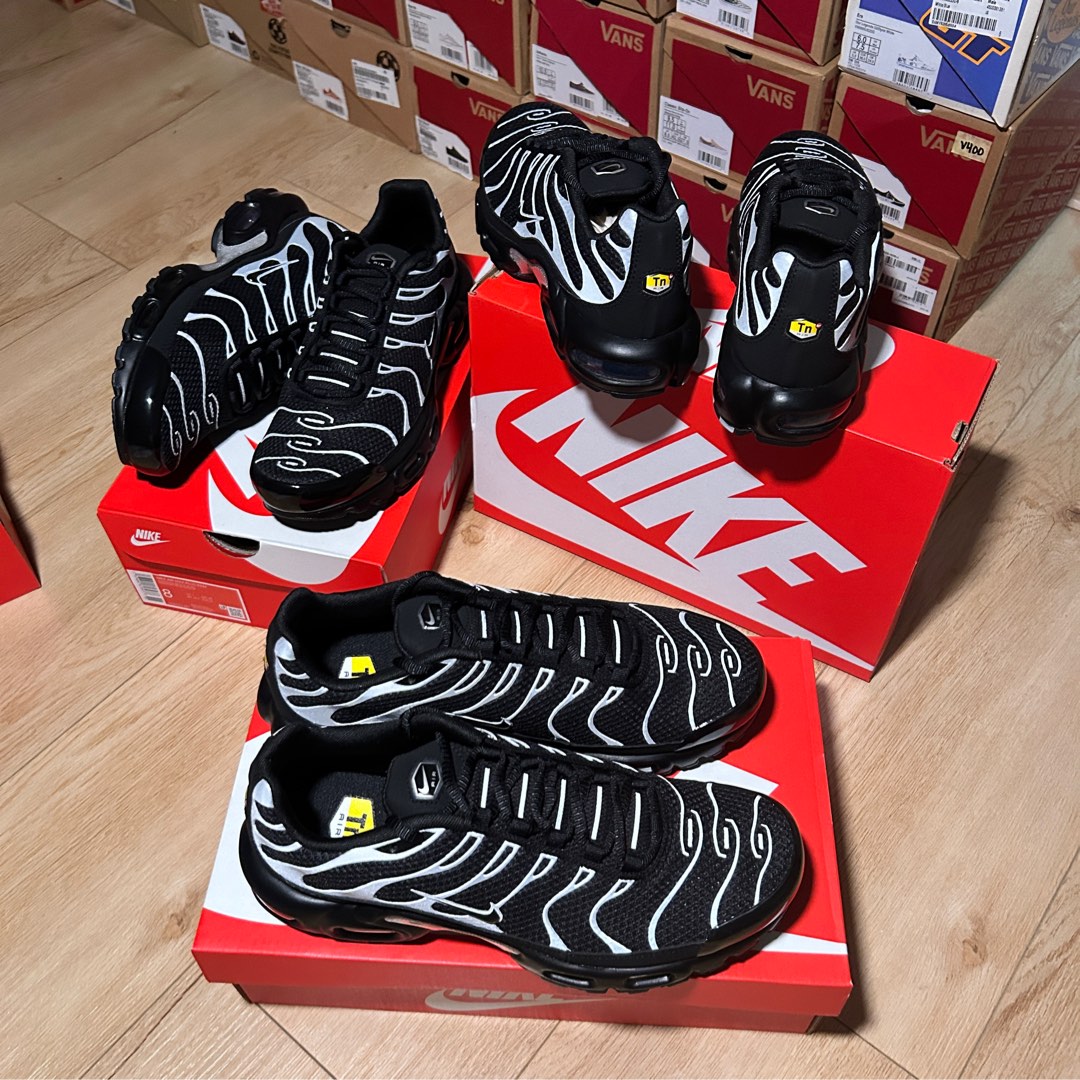 NIKE AIR MAX PLUS PRM TN BLACK REFLECTIVE, Men's Fashion, Footwear ...