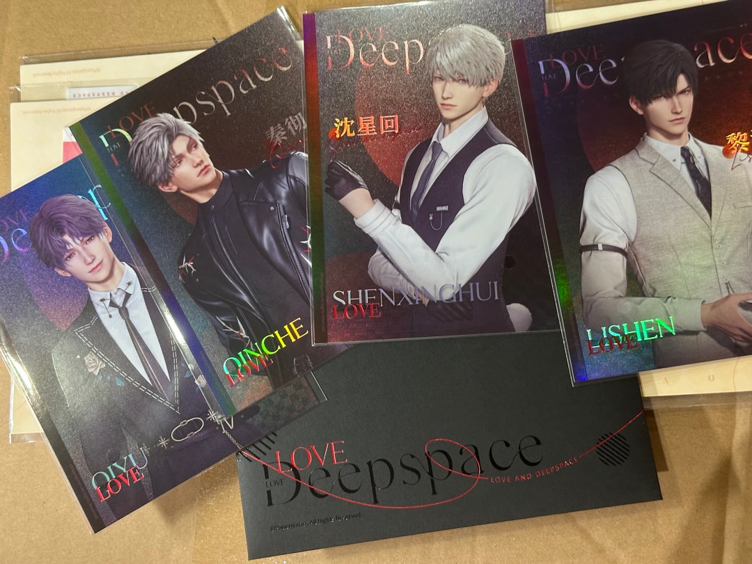 Official love and deepspace laser postcard - Sylus Zayne Xavier Rafayel ...
