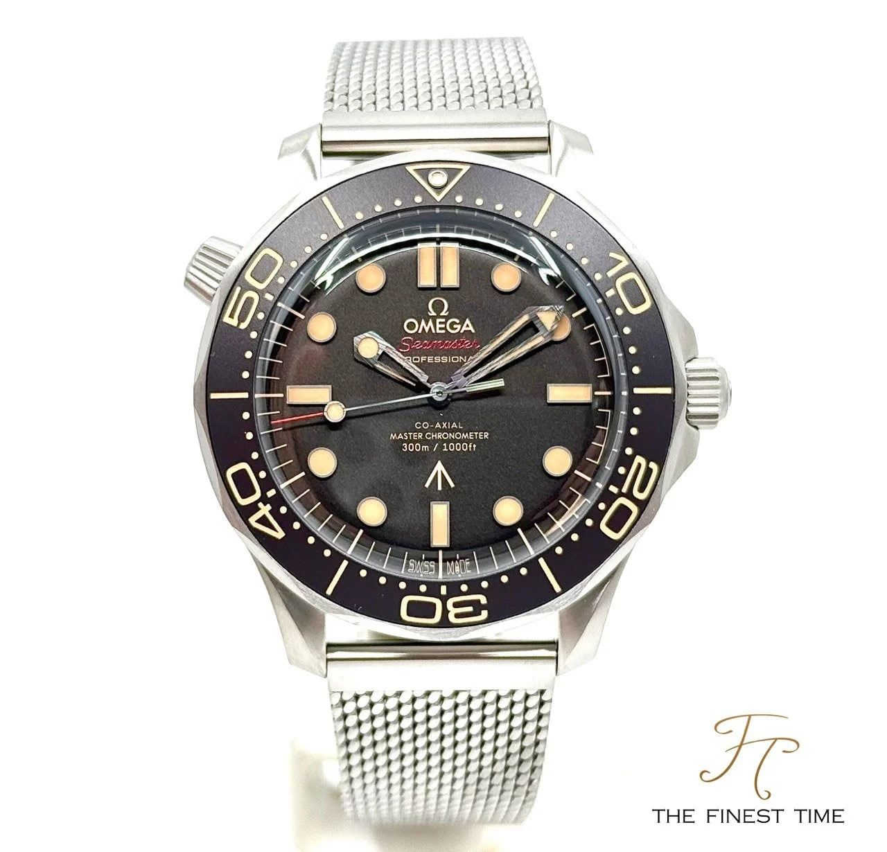 Omega Seamaster Diver 210.90.42.20.01.001 No Time To Die NTTD 007 Mesh _ March 2025, Luxury ...