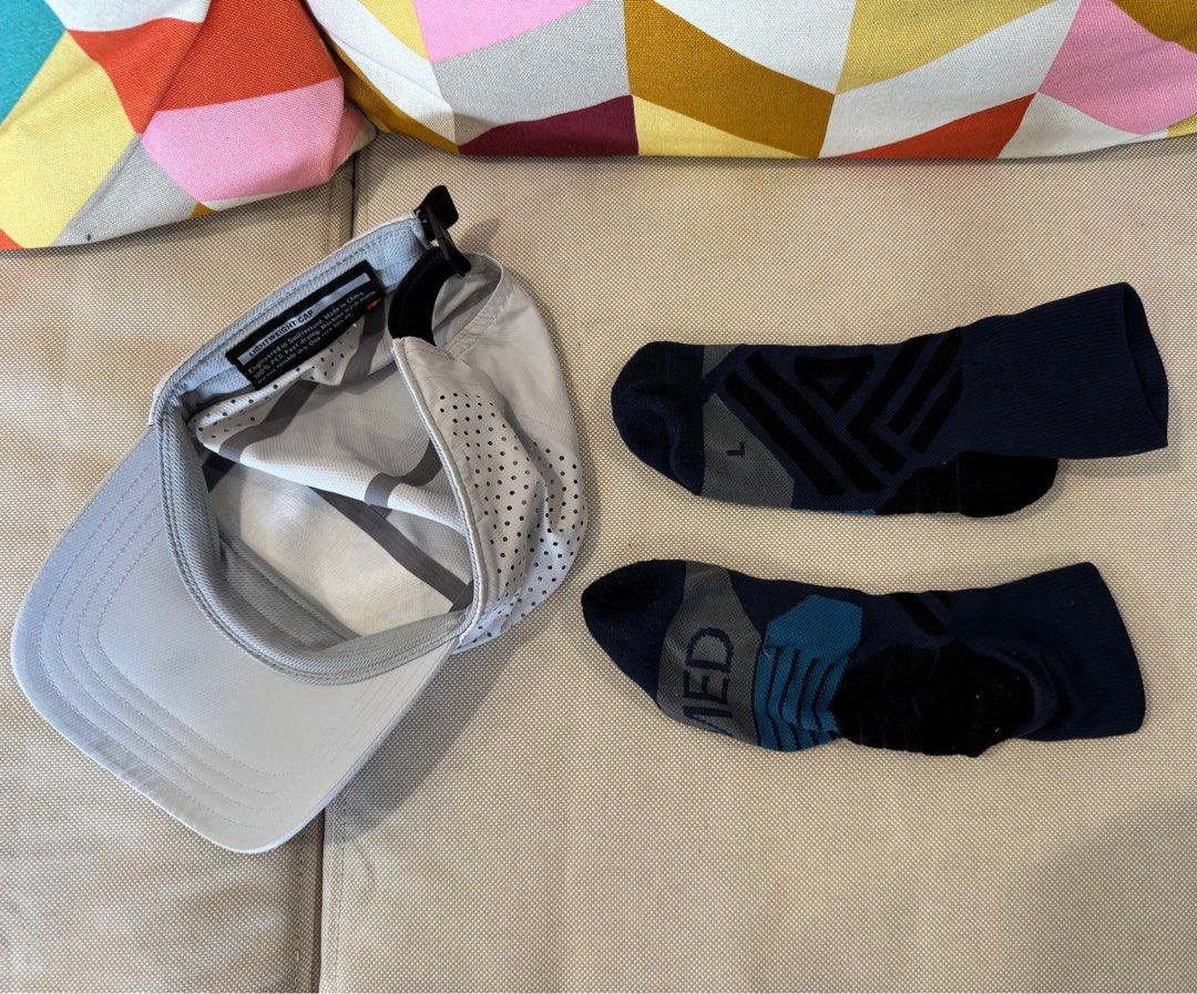 On Running Cap & Trail Socks, Men's Fashion, Activewear on Carousell