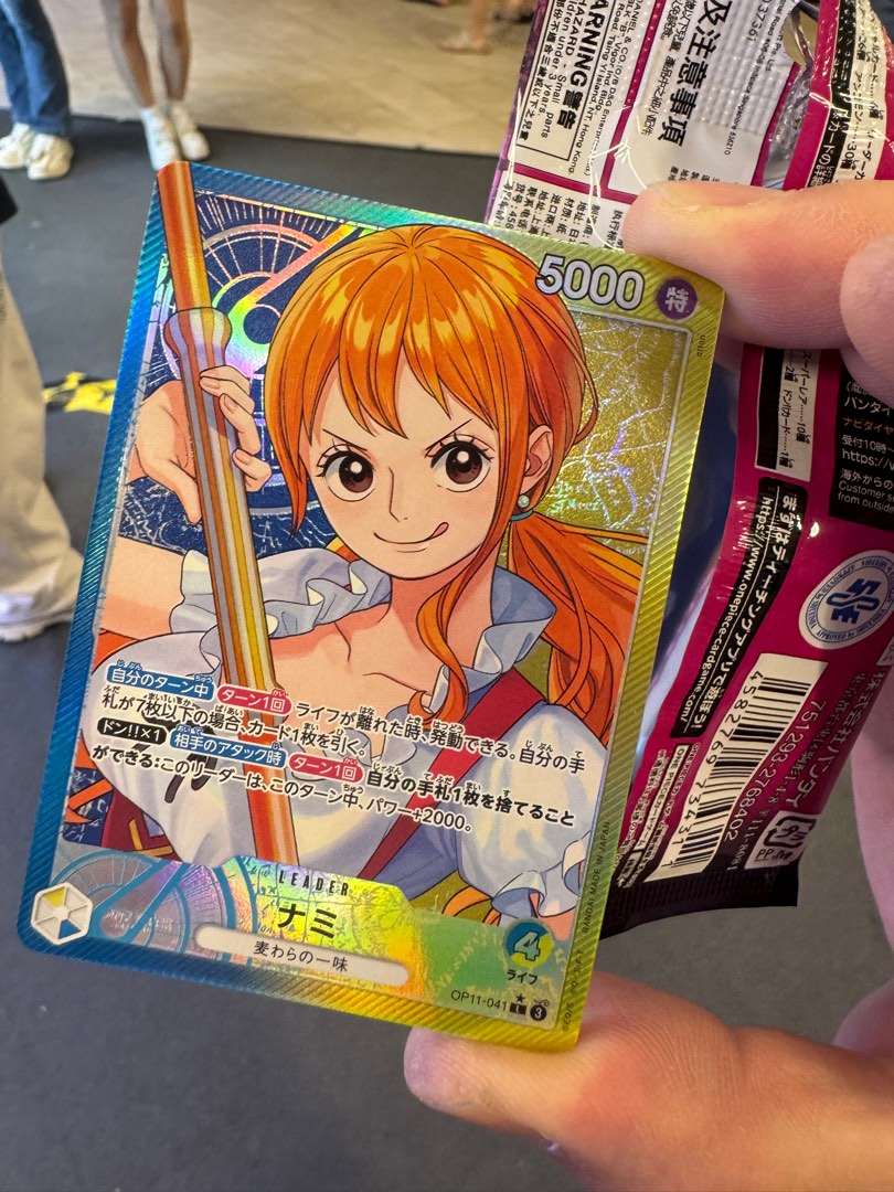 One piece Card Op11 -041 Nami leader AA, Video Gaming, Gaming ...