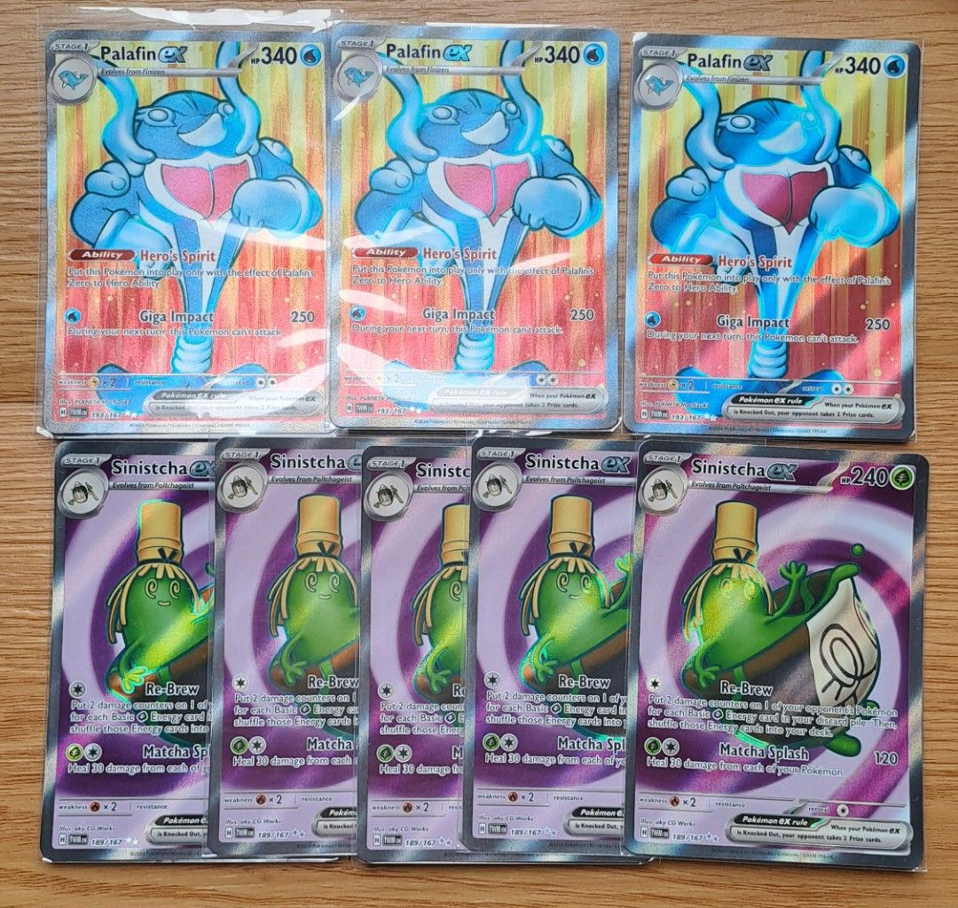 Palafin Sinistcha EX Full Art TWM Pokemon Pokémon Cards, Hobbies & Toys ...