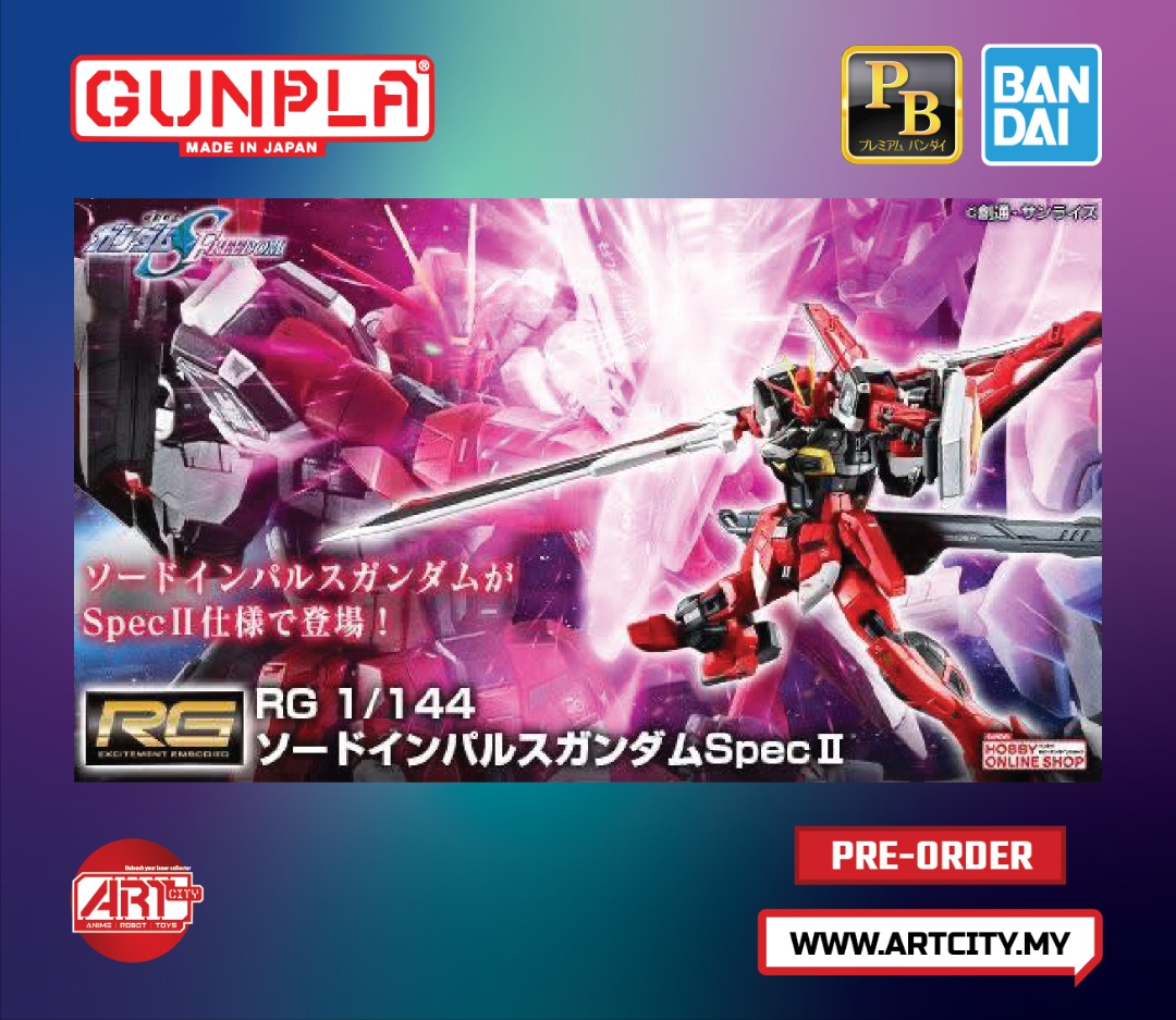 P-Bandai RG - Sword Impulse Gundam Spec II - Gundam Seed Freedom - 1/ ...