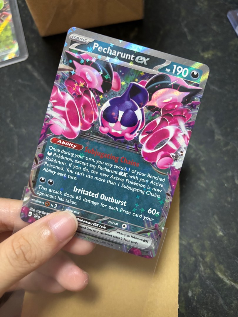 Pecharunt Ex 039/064 Double Rare Shrouded Fable S&V Pokemon Card ...