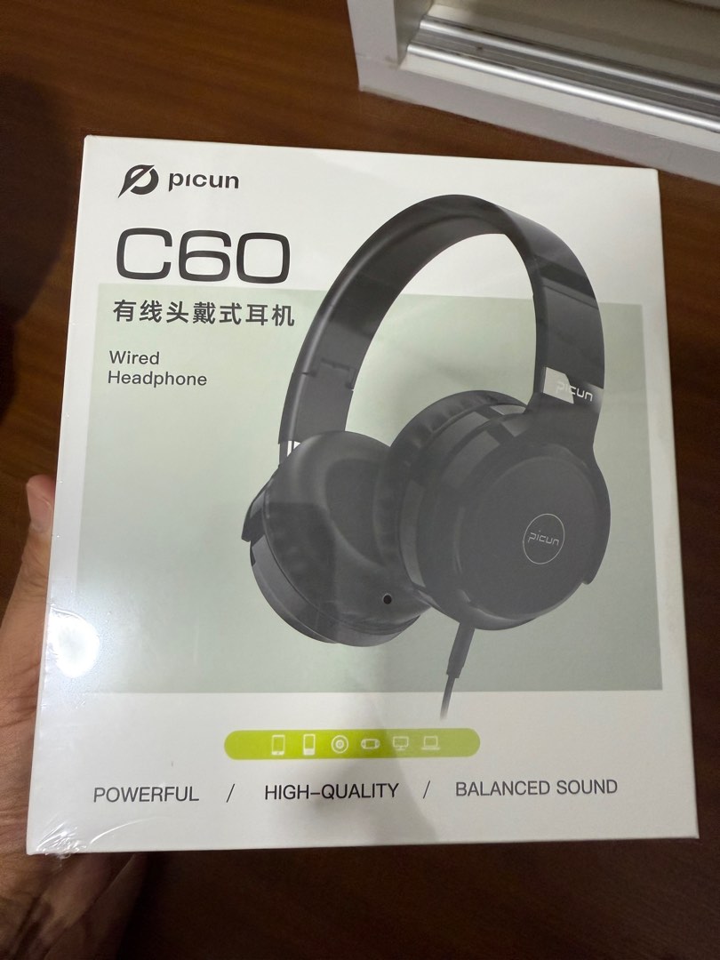 Picun C60 Wired Headphone, Audio, Headphones & Headsets on Carousell