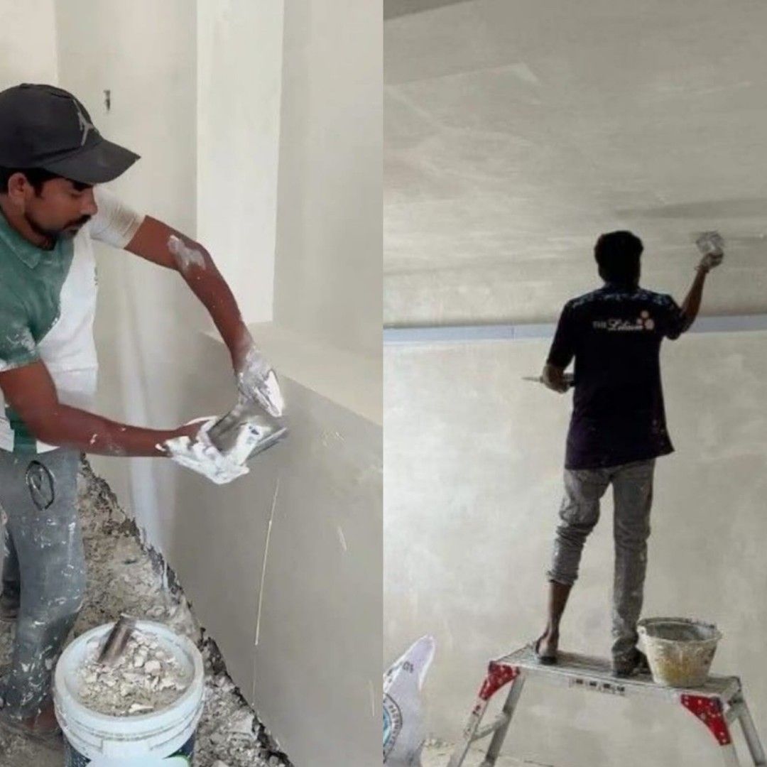 Plastering service # uneven wall make even # renovation house plastering # whole house ...