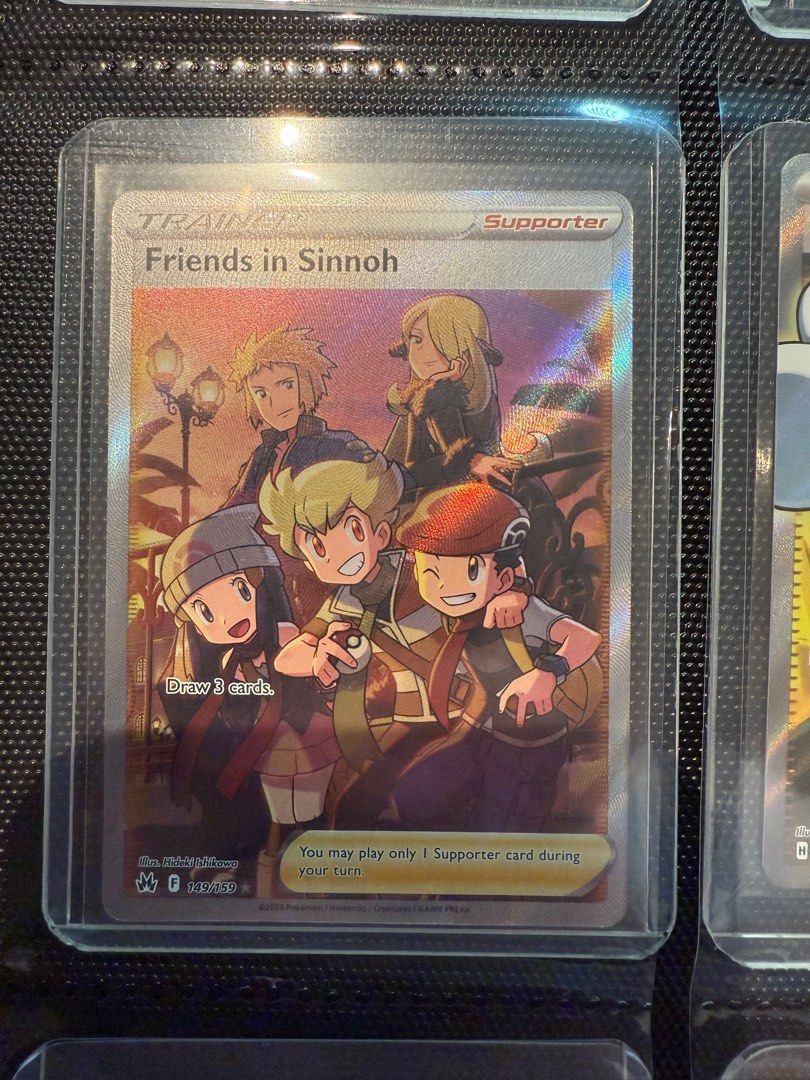 Pokemon TCG Friends in Sinnoh Full Art Crown Zenith, Hobbies & Toys ...