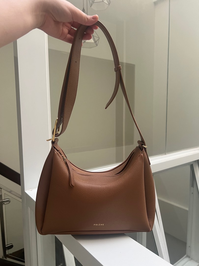 POLENE UMI BAG IN CAMEL (100% authentic), Luxury, Bags & Wallets on ...