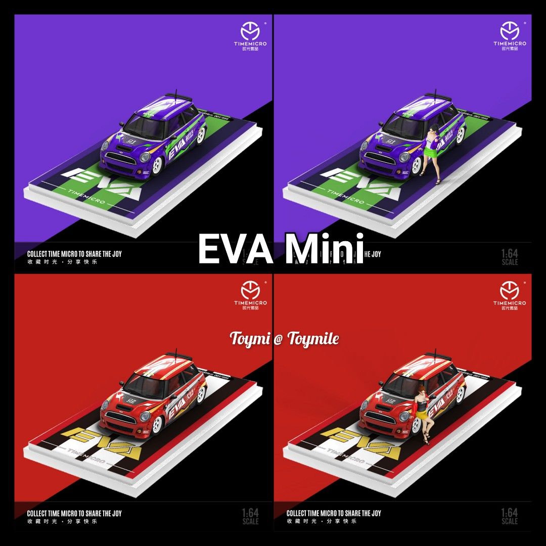Preorders 1/64 Time Micro Mini Cooper Eva Series, Hobbies & Toys, Toys ...