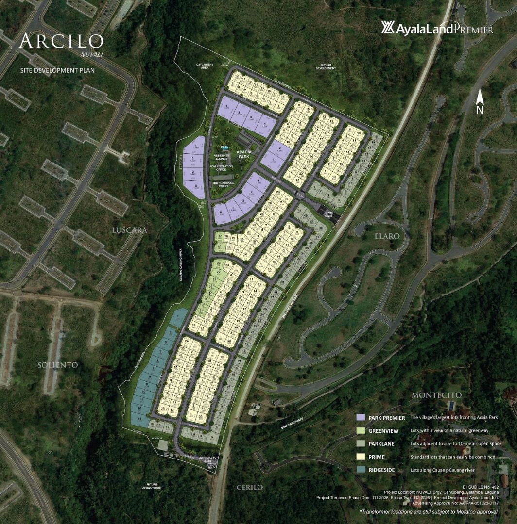 Pre-selling | Arcilo Nuvali, 980 sqm. Ridgeside Lot by Ayala Land ...