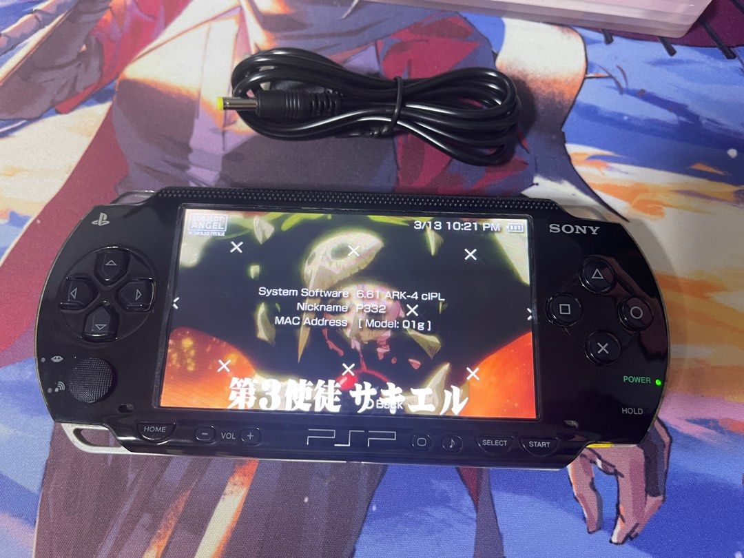 PSP 1000 IPS Modded 8GB 6.61 ARK 4 Piano Black #5, Video Gaming, Video ...