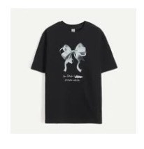 RON RON DOUBLE RIBBON OVER FIT T SHIRT BLACK, Men's Fashion, Tops ...