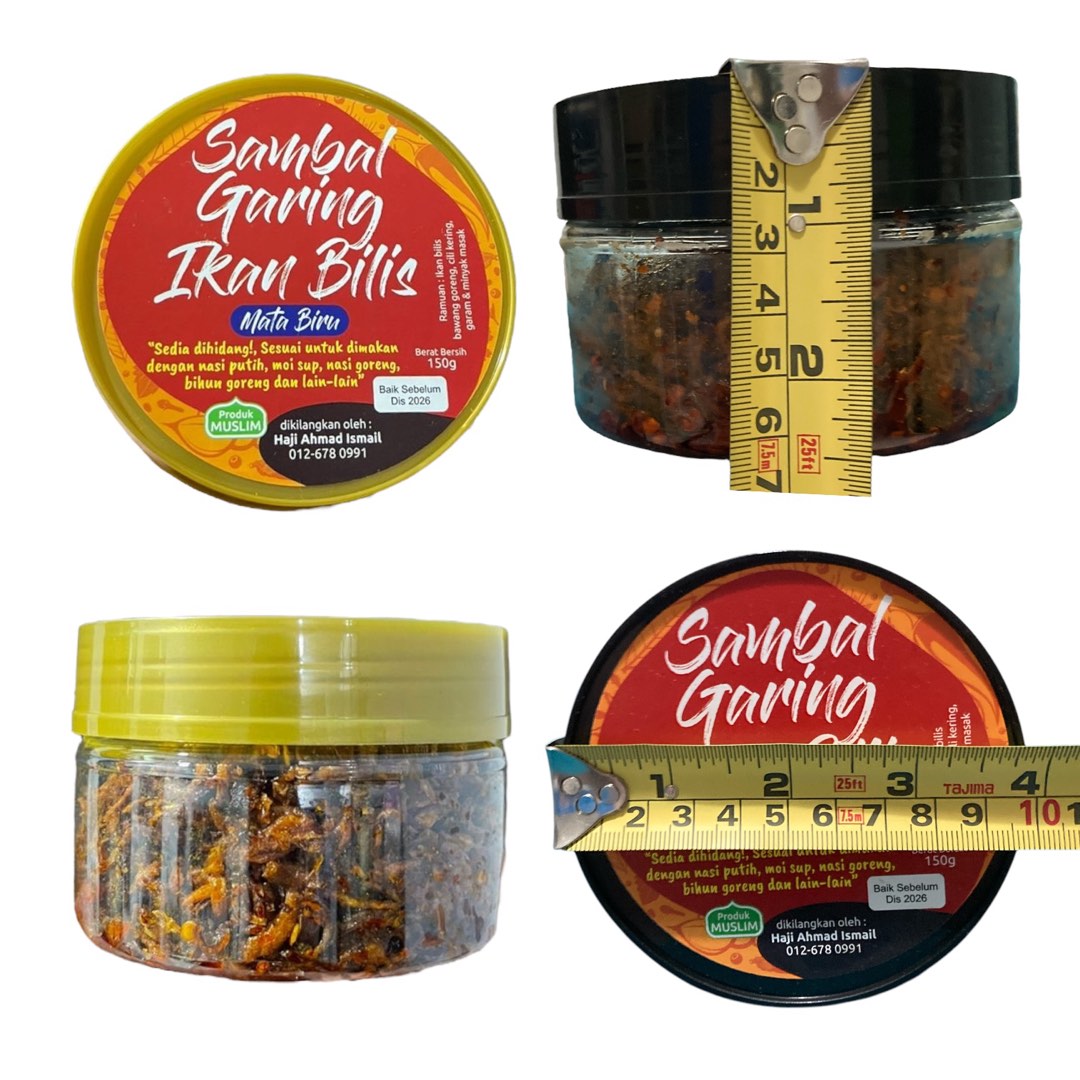 Sambal garing ikan bilis mata biru, Food & Drinks, Packaged & Instant Food on Carousell