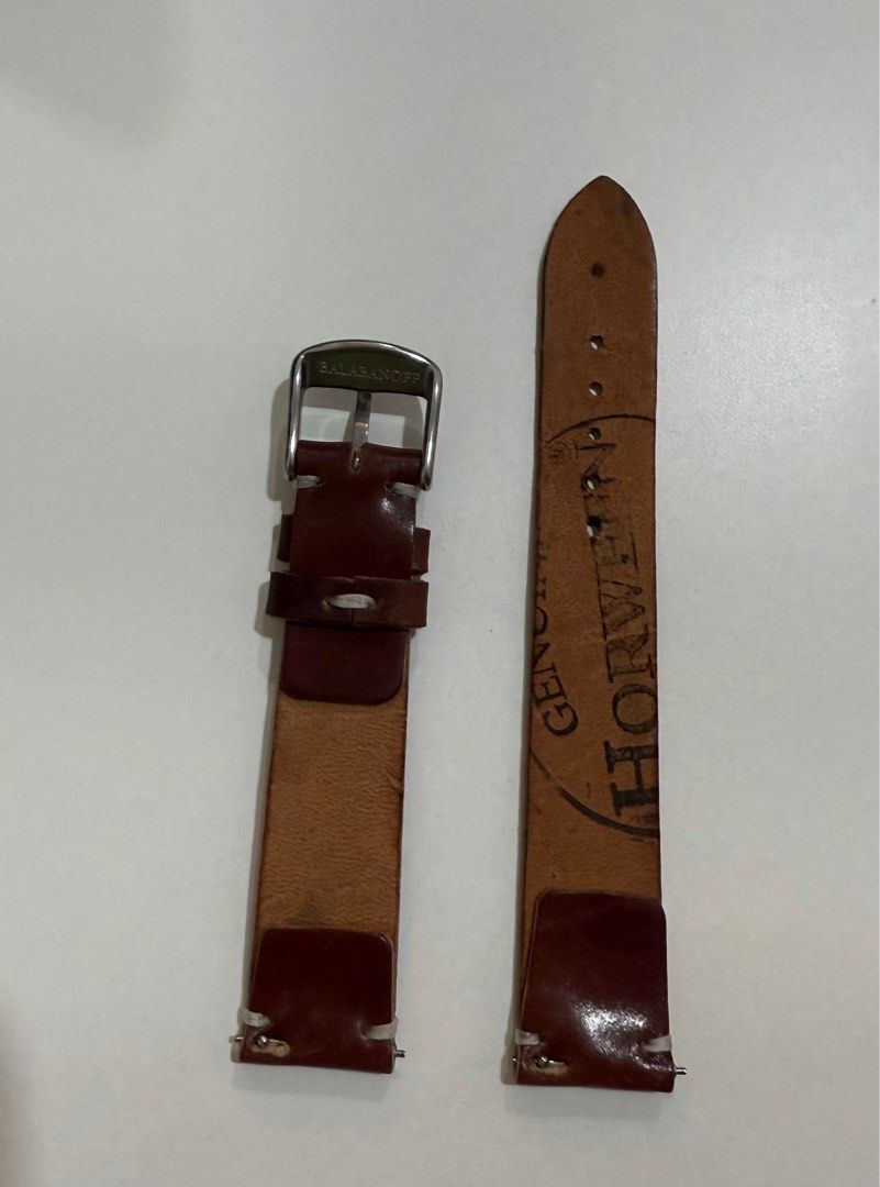 Shell cordovan watch strap 19mm, Men's Fashion, Watches & Accessories ...