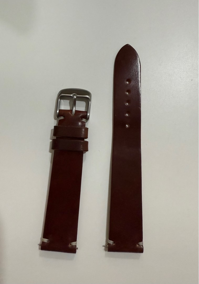 Shell cordovan watch strap 19mm, Men's Fashion, Watches & Accessories ...
