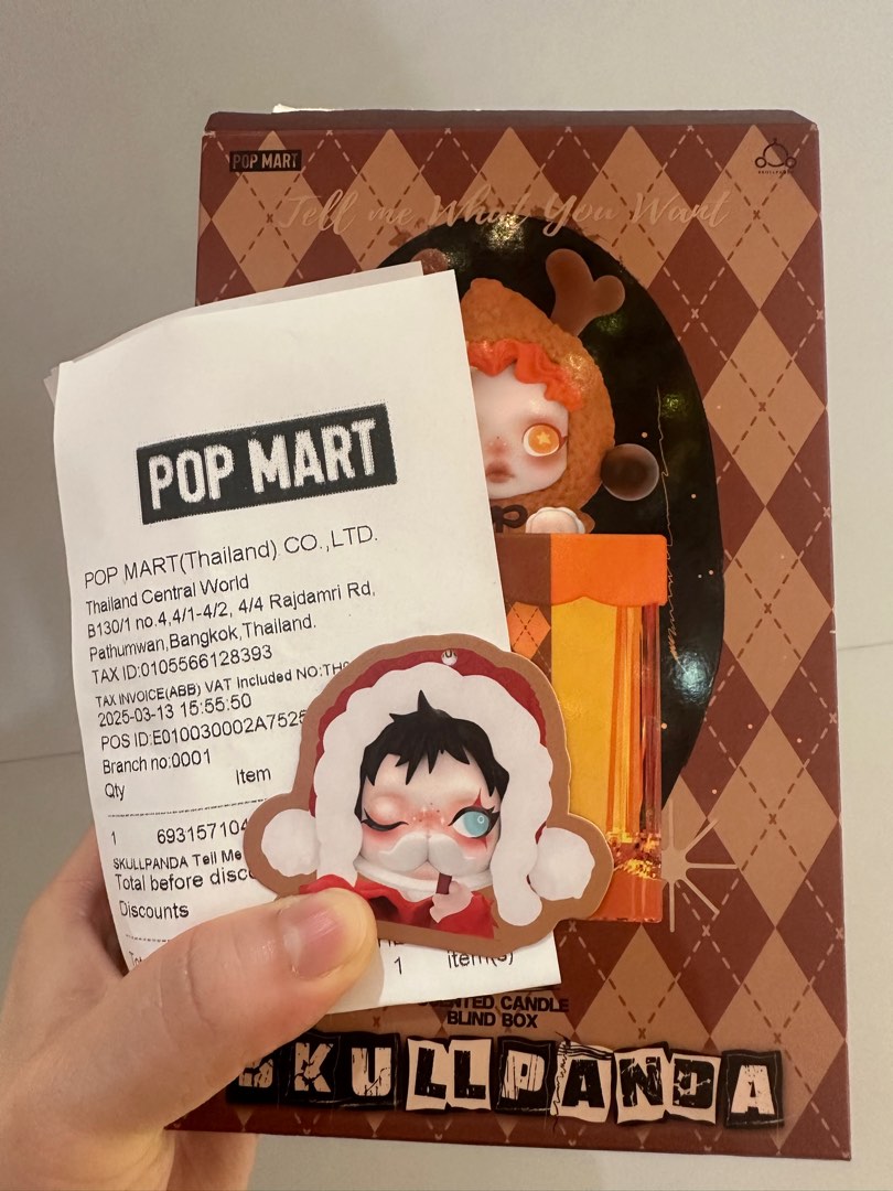 skullpanda scented candle - (Red), Hobbies & Toys, Toys & Games on ...