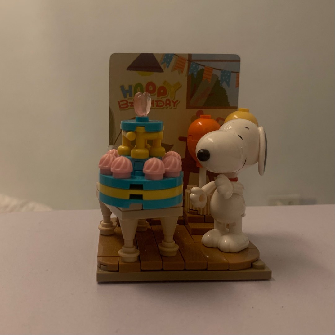 Snoopy Lego Birthday, Hobbies & Toys, Toys & Games on Carousell