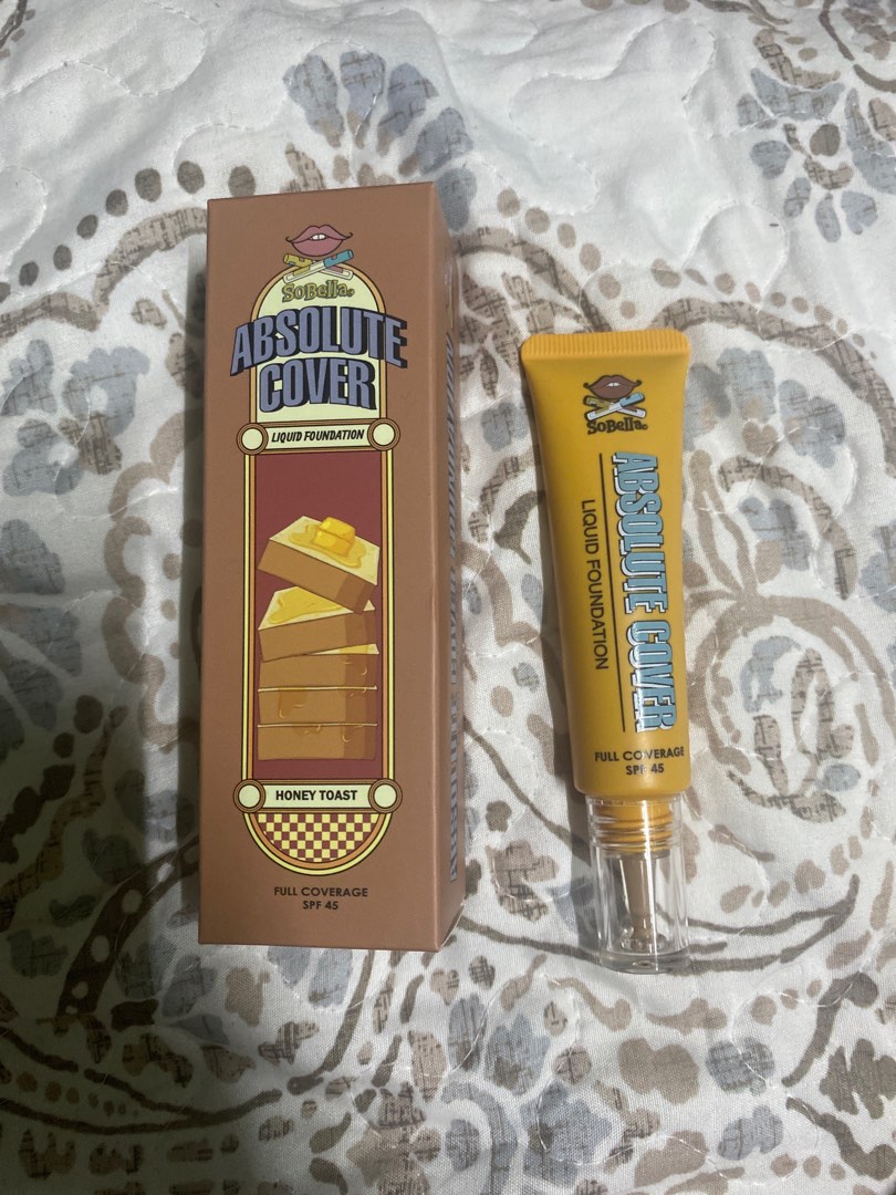 Sobella Absolute Cover Liquid Foundation Honey Toast, Beauty & Personal ...