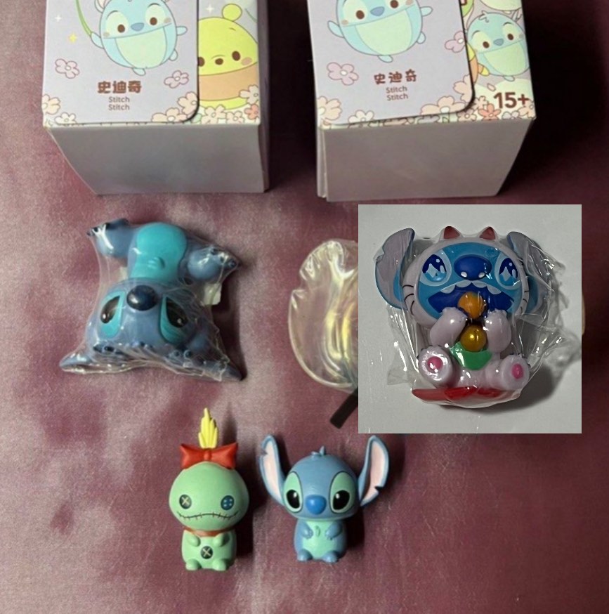 Stitch cny fortune series / figurines & blindbox keychain, Hobbies ...