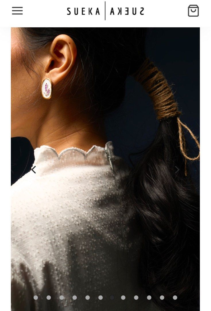 Sueka Sueka HALO Embroidered Curved Seam Set, Women's Fashion, Muslimah ...