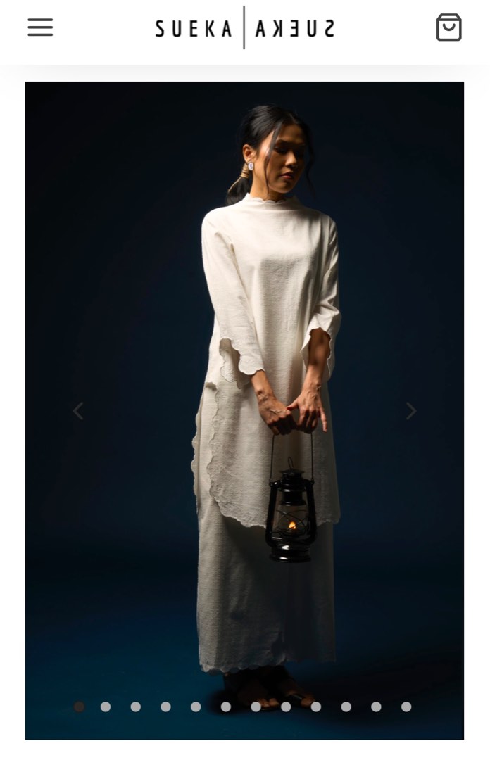 Sueka Sueka HALO Embroidered Curved Seam Set, Women's Fashion, Muslimah ...