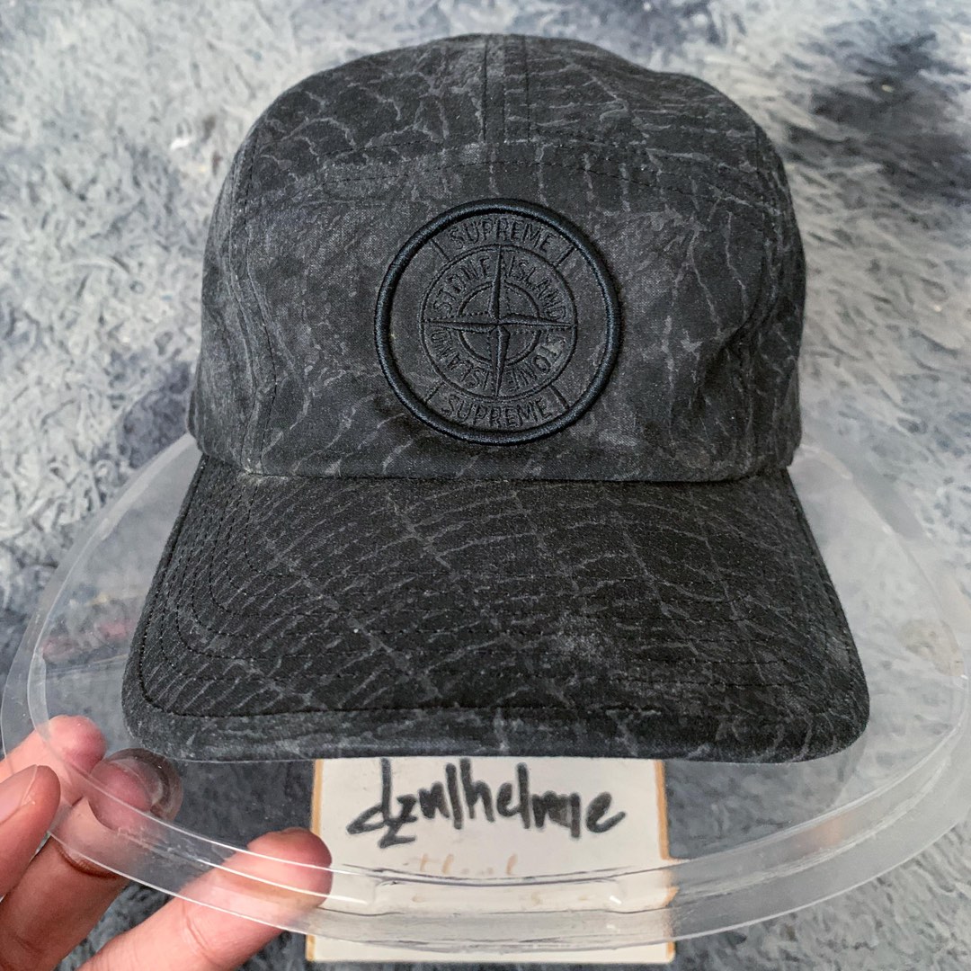 Supreme x Stone Island Camp Cap Hat, Men's Fashion, Watches & Accessories, Cap & Hats on Carousell