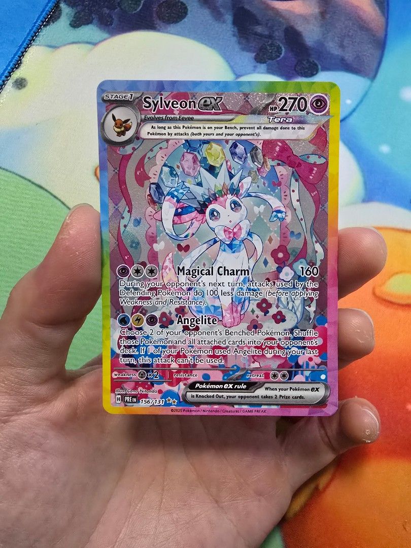 Sylveon Ex SIR Special Illustration Rare Prismatic Evolutions #156 ...
