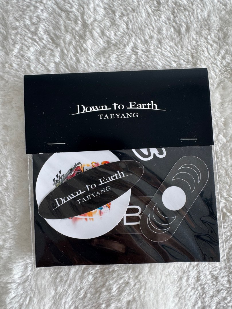 Taeyang Down To Earth Official Merchandise - Sticker Pack, Hobbies ...