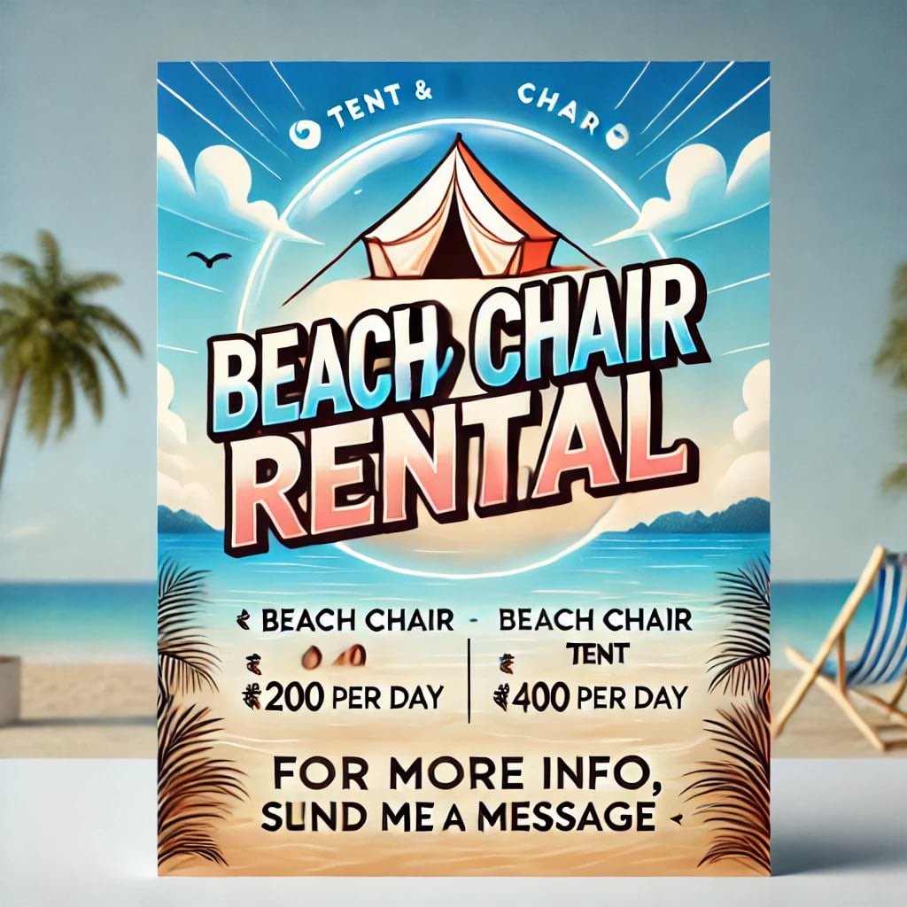Tent and beach chair rental, Announcements on Carousell